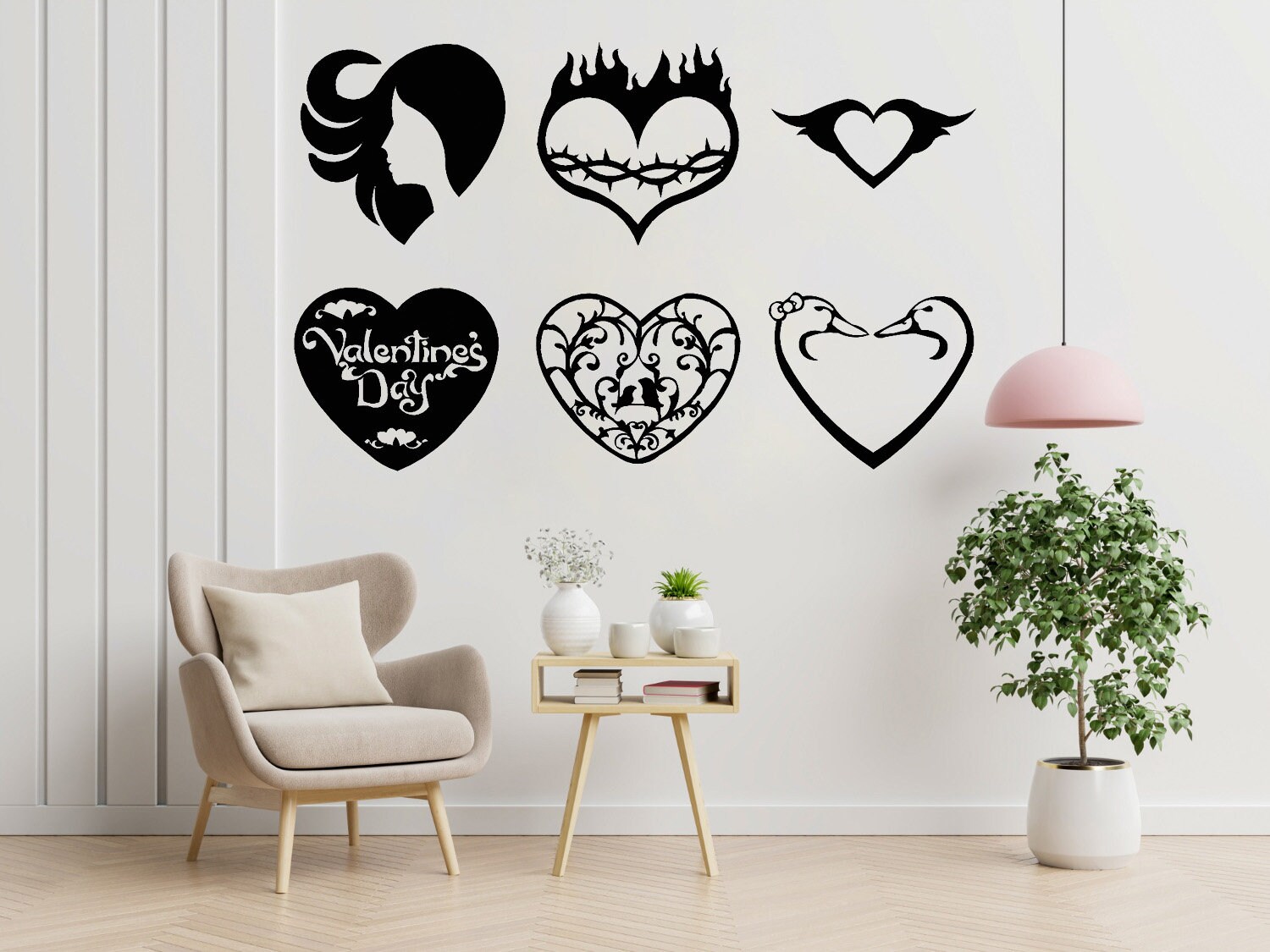6 Heart Svg Bundle, Valentine's Day Hearts, Heart Svg Dxf, Svg, Eps ...