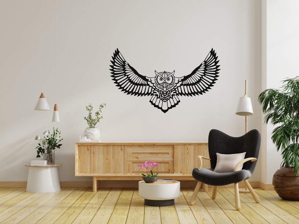 OWL Dxf File Owl Art Svg Owl Decor Animal Dxf Bird Dxf - Etsy