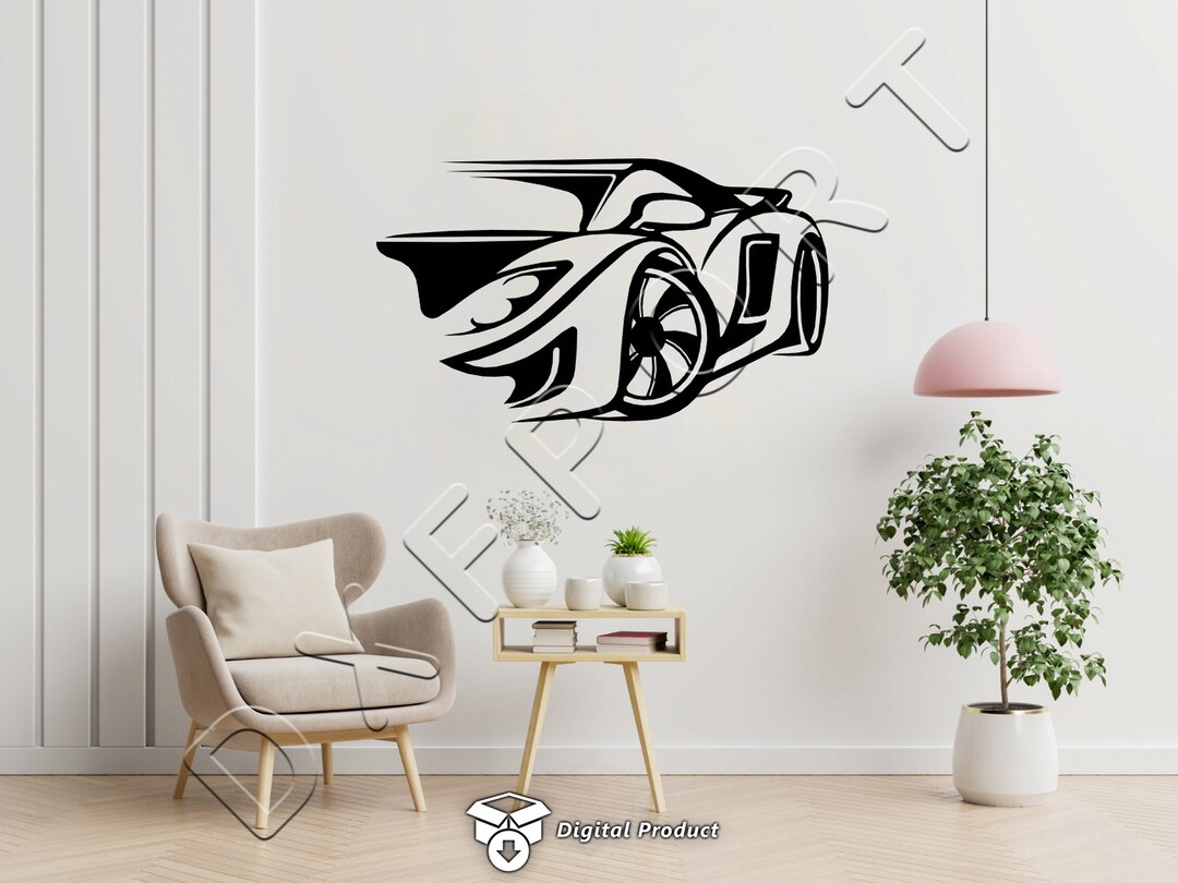 Sport Car Dxf File, Car Dxf, Sports Car Silhouette Svg, Car Svg, Eps ...