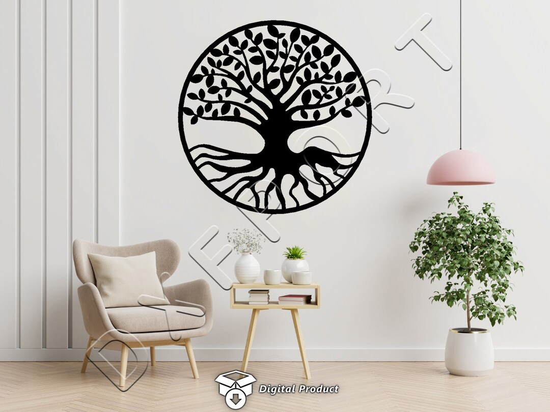Tree of Life Dxf, Tree of Life Svg, Tree of Life Sign, Tree of Life ...