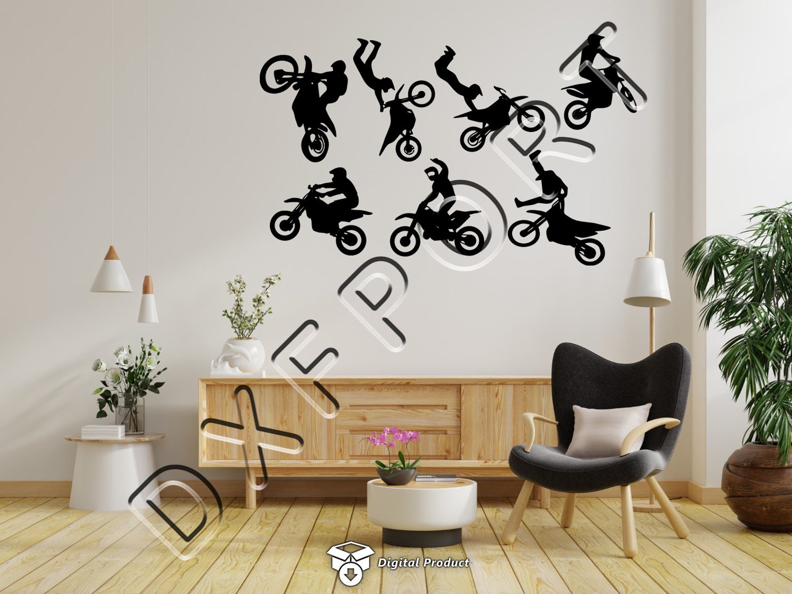 Motocross Dxf Bundle, Motocross Svg, Motocross Silhouette, Dxf, Eps ...