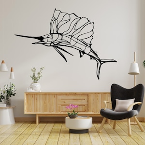 Swordfish Dxf, Swordfish Decor, Fish Dxf, Dxf, Svg, Eps, Png Files ...
