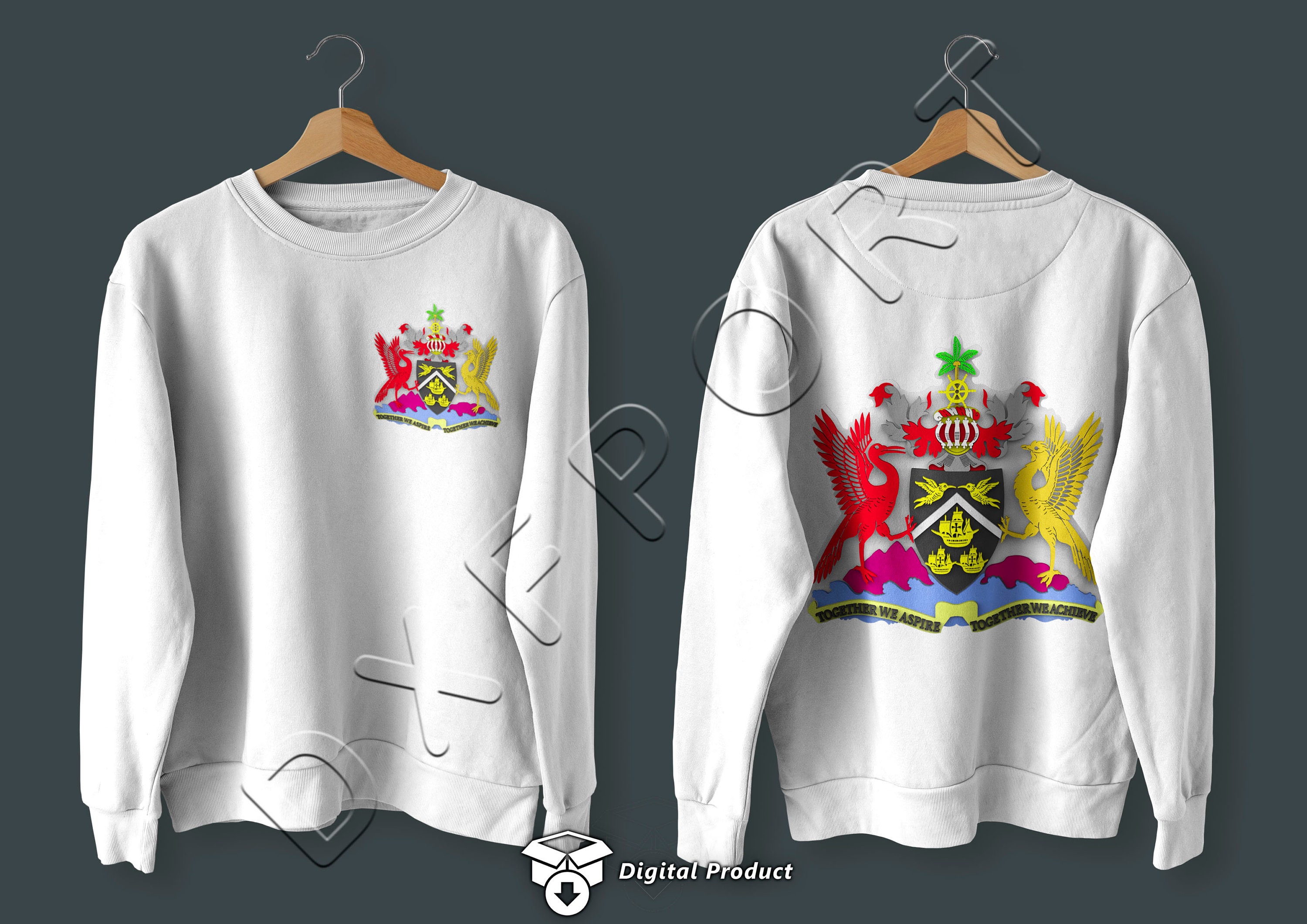 Trinidad and Tobago Coat of Arms, Trinidad and Tobago Svg, Royal Coat ...