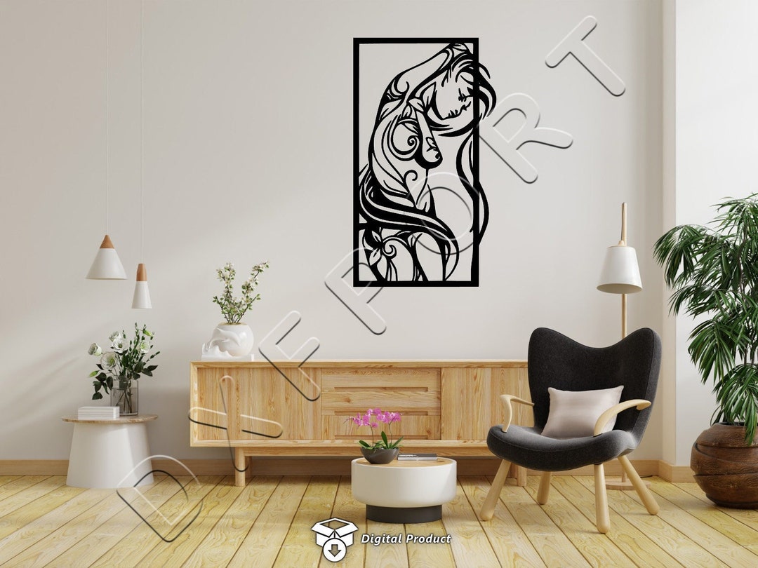 Woman Body Svg, Girl Body Dxf, Abstract Woman Art Svg, Png, for Cnc ...