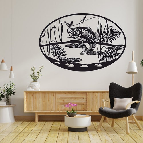 Fishing Dxf File Fishing Fish Dxf Dxf Svg Eps Png Files - Etsy