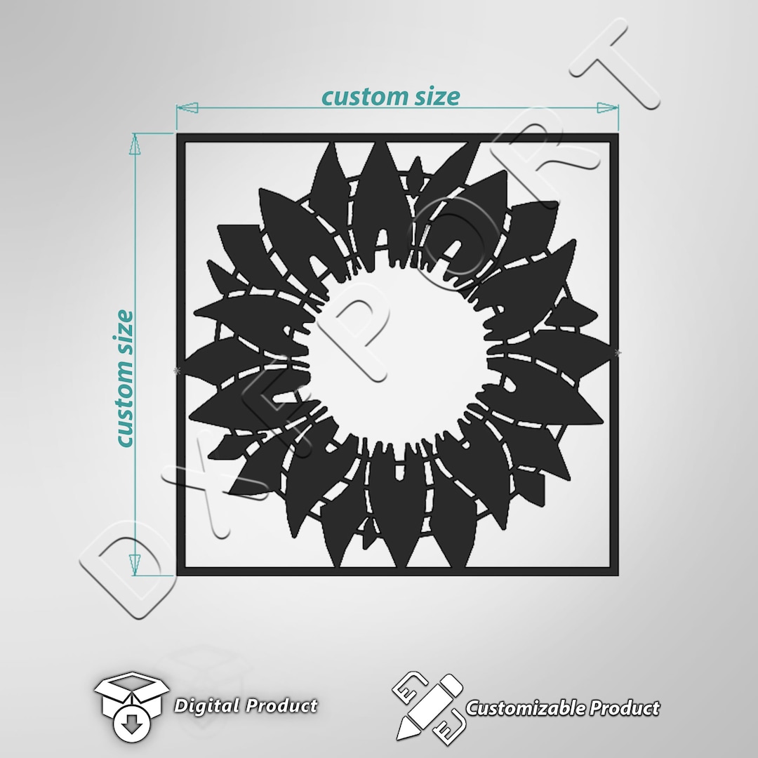 Mirror Frame Dxf, Frame for Mirror Dxf, Metal Frame Mirror Dxf, Svg ...