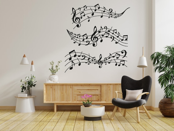 Music Dxf Notes Dxf Music Notes Wall Decor Dxf Svg Eps | Etsy