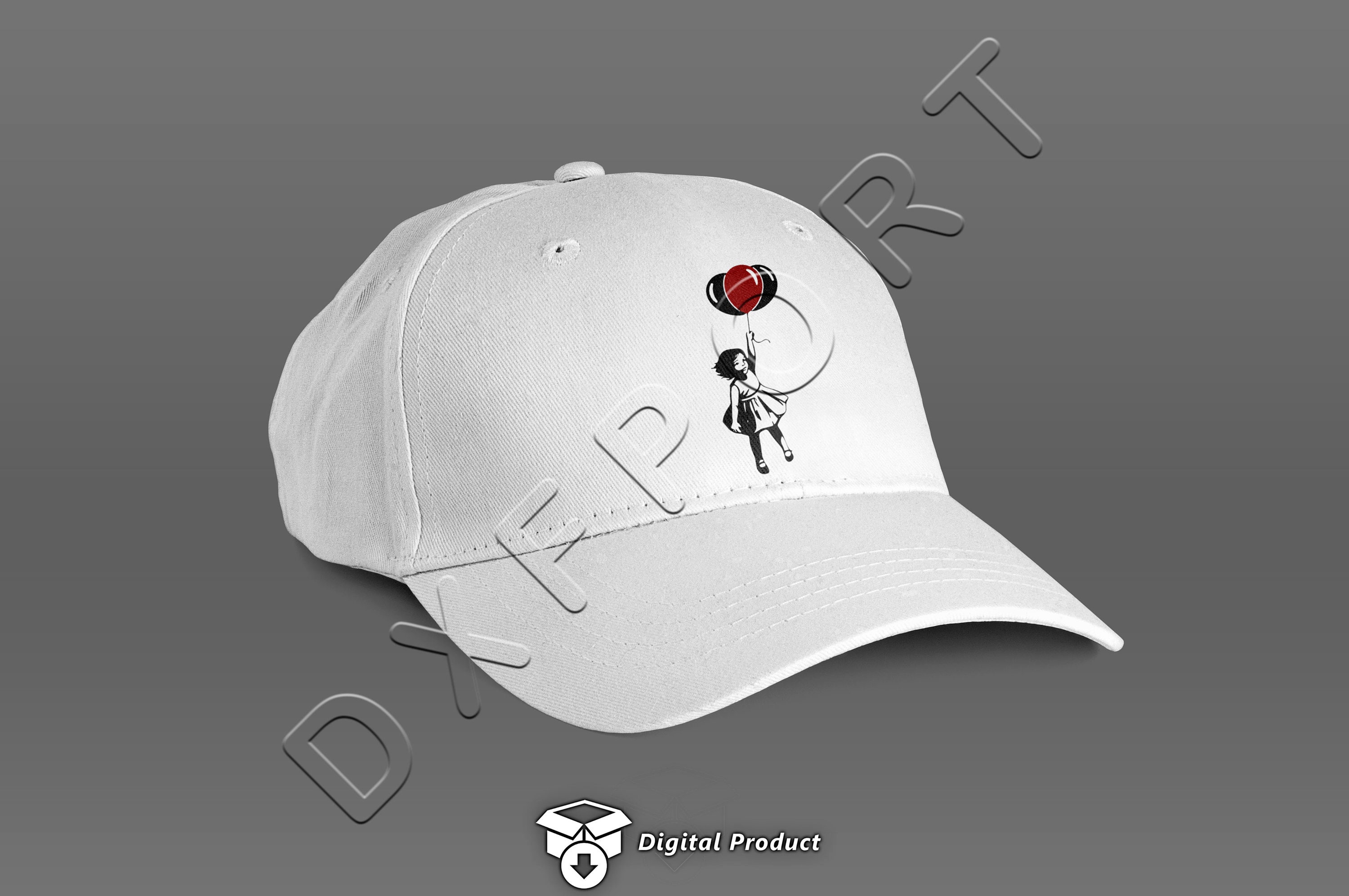 Girl With Balloons Dxf File, Balloons, Child Flying on Balloons Dxf ...