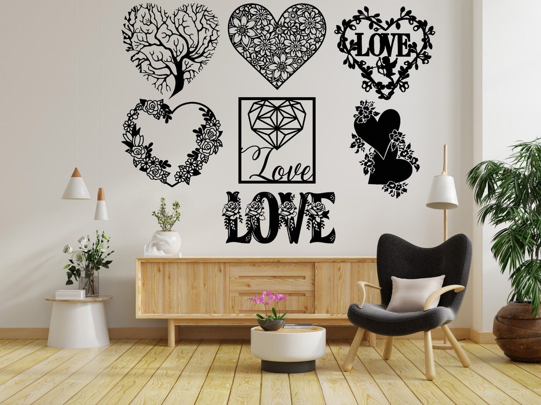 Heart Dxf, Love Heart Svg, Valentine Dxf, Love Svg, Love Dxf, Eps, Png ...