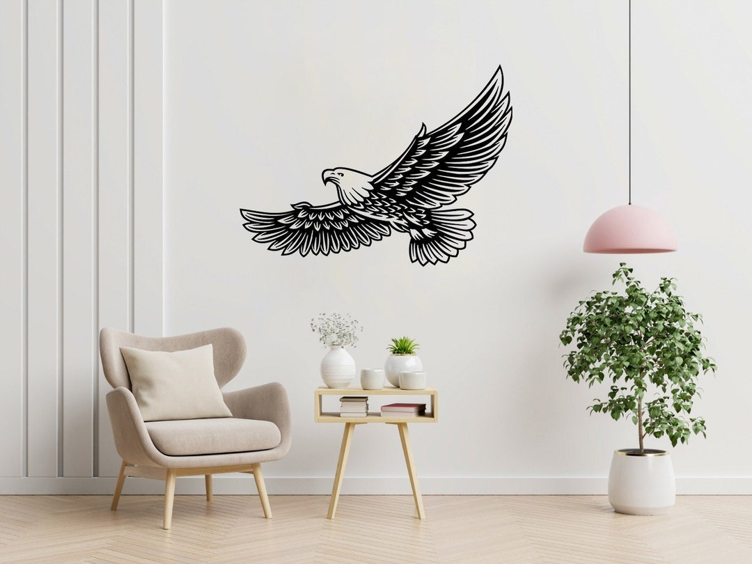Adler Dxf, Amerikanischer Adler SVG, Adler wanddekor, Eps, Png-Dateien ...