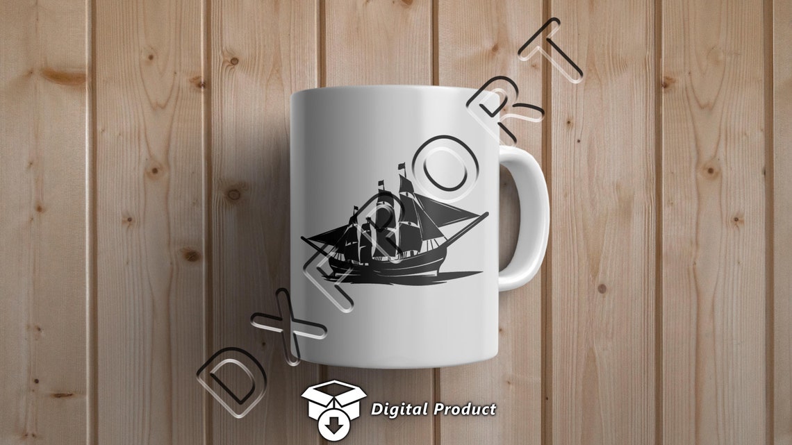 Sailing Dxf, Ship Dxf, Dxf, Svg, Eps, Png Files, for Cnc Machines ...