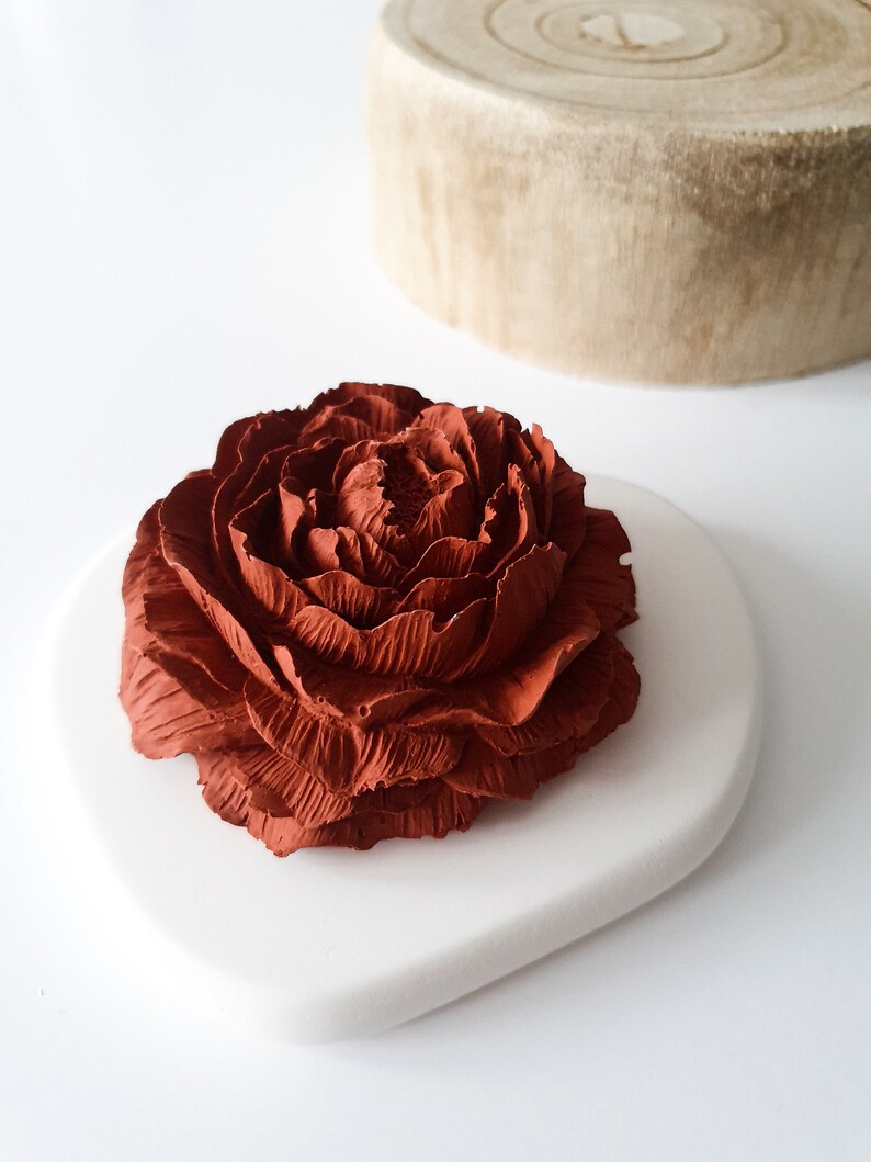 Peony Flower Passive Diffuser AROMA STONE Flower Decorative - Etsy