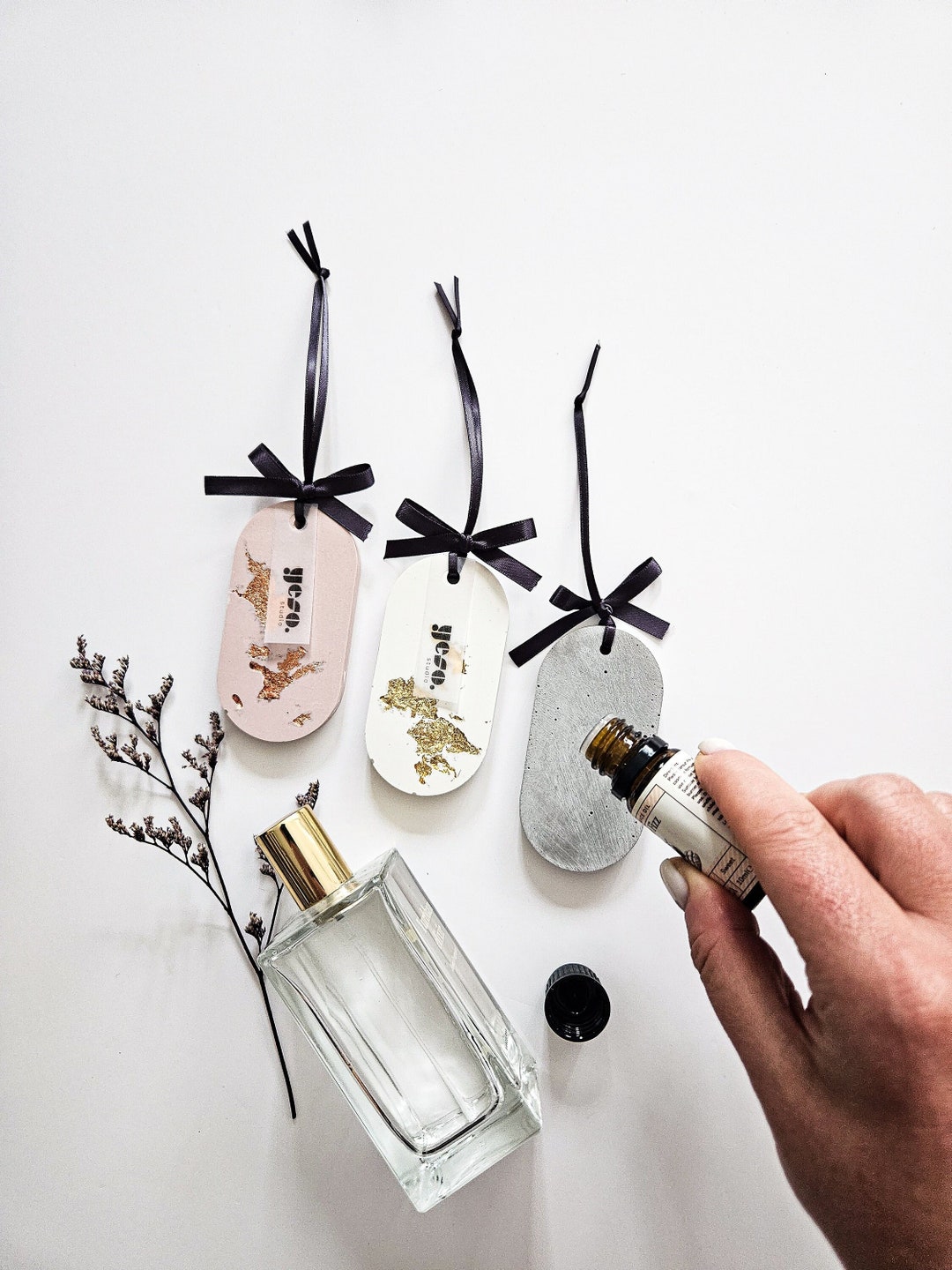 Sparkly Aroma Tags Set| Essential Oil Stone Passive Diffuser| Reusable ...