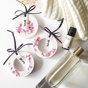 Pink Flowers Aroma Stones Set of 3| Essential Oil Home Fragrance| Eco ...