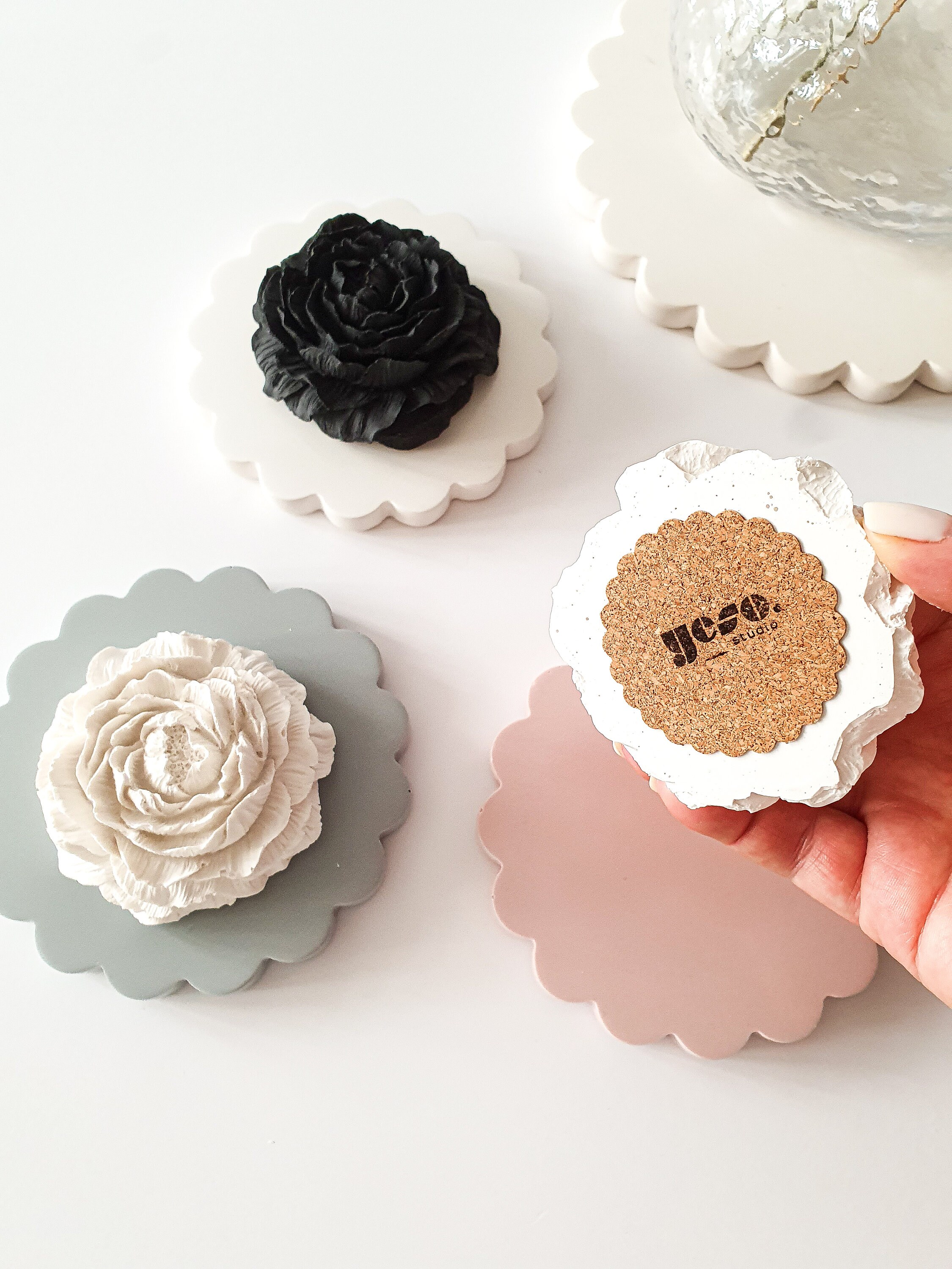 Peony Flower Passive Diffuser AROMA STONE Flower Decorative - Etsy