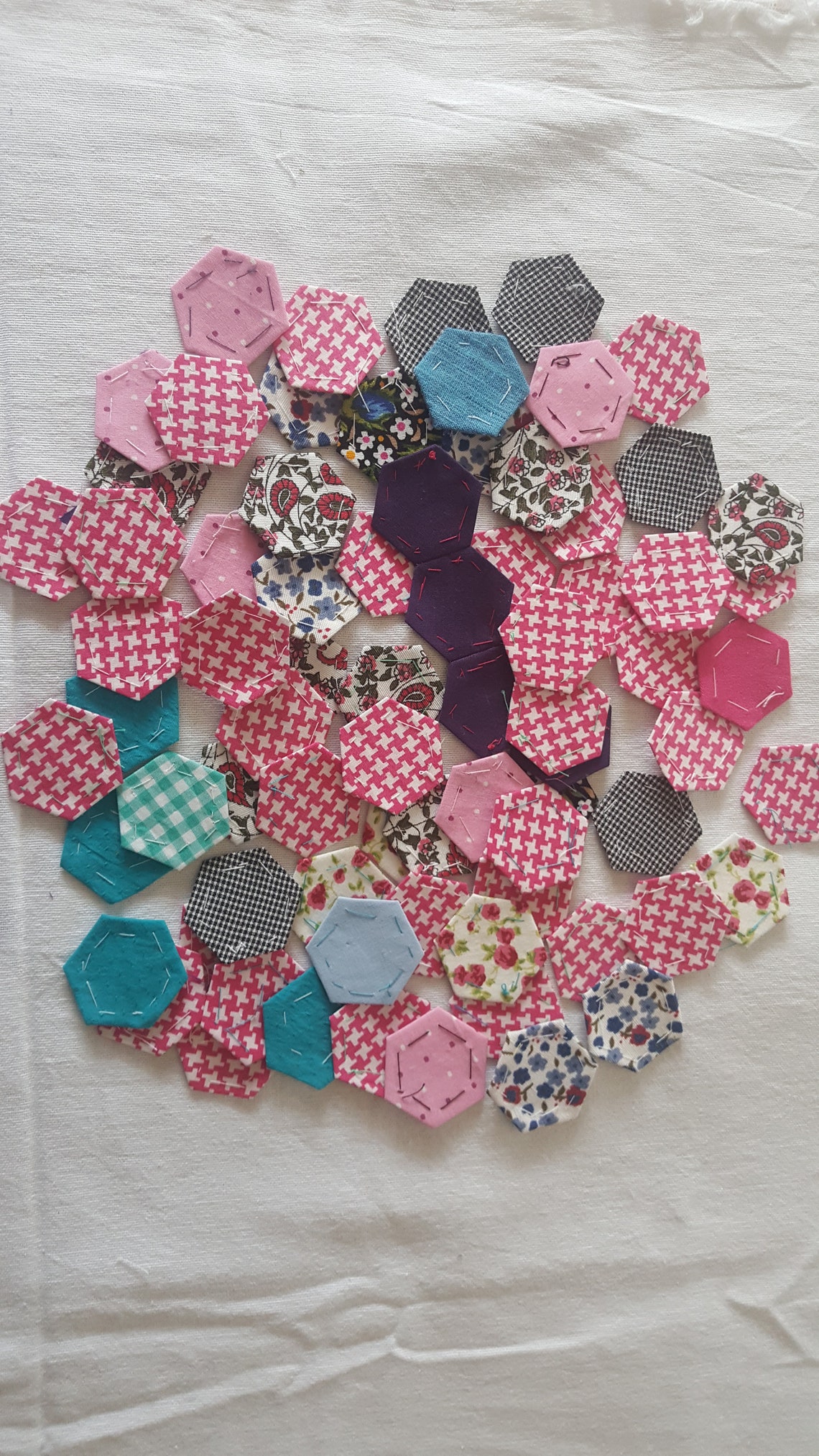 English Paper Piecing (EPP) Templates for Printing: Hexagons in 14 ...