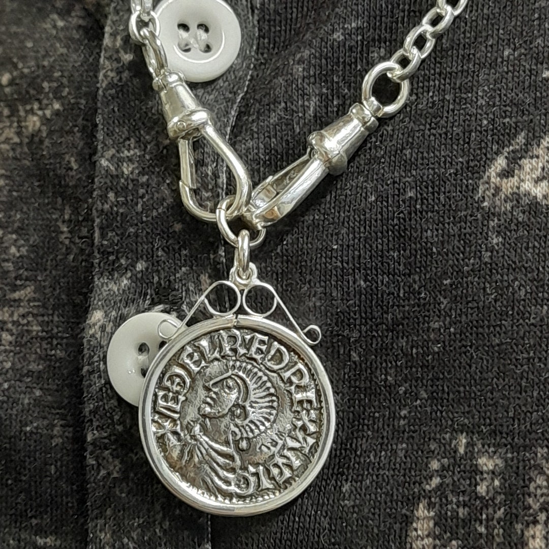 Roman Saxon Coin Pendant and Chain. - Etsy