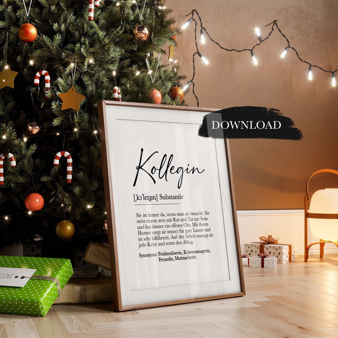 Descarga instantánea Imprimir en casa colega Colega de regalo Regalo ...