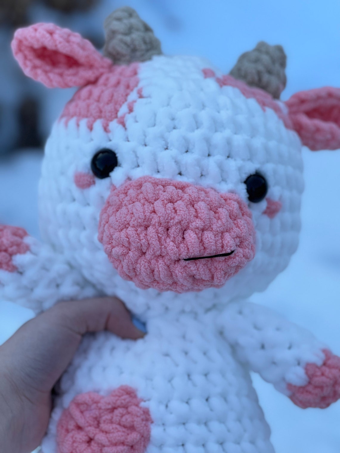 Crochet Strawberry Cow | Etsy