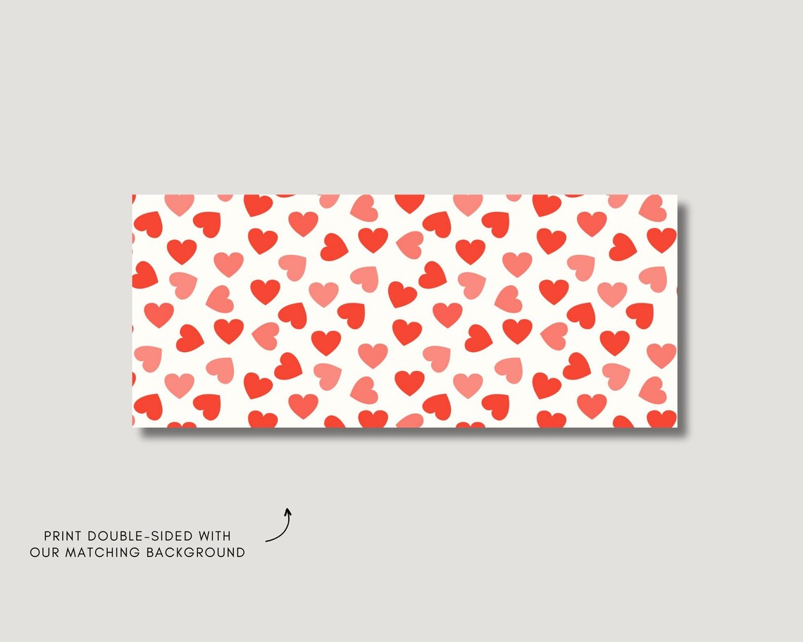 Editable Heart Gift Ticket Template: Valentine's Day Voucher (digital ...