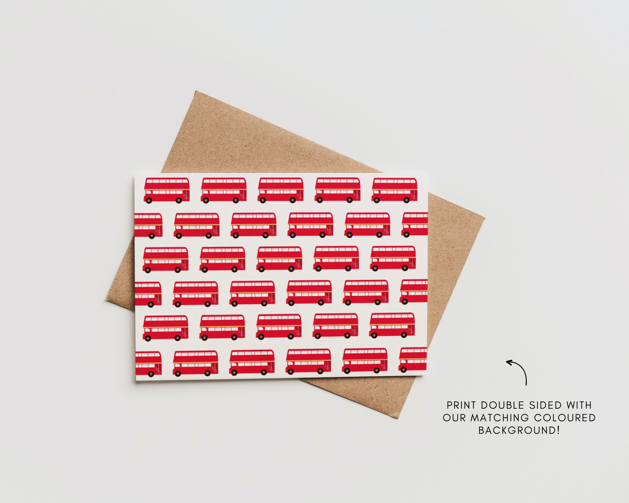 Red London Bus Invite | Red Party Bus | Birthday Party | Edit Yourself ...