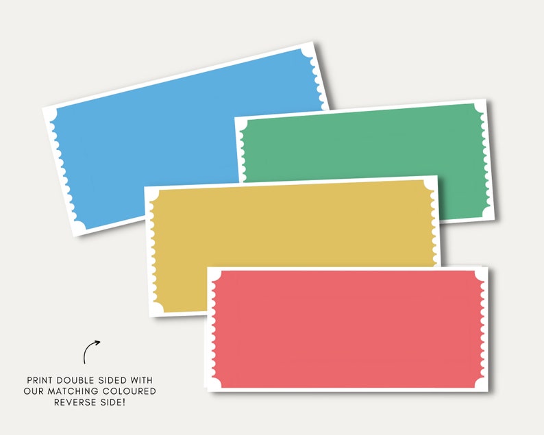 Editable Coloured Gift Vouchers | Print at Home Birthday Voucher | Date ...