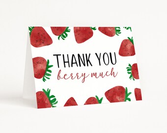 Berry 1st Birthday Card - Etsy