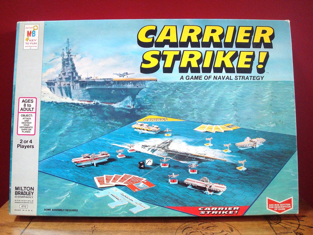 Vintage "carrier Strike!" Board Game by Milton Bradley, Ca. 1977 - Etsy