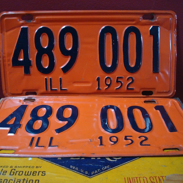 1952 License Plates - Etsy