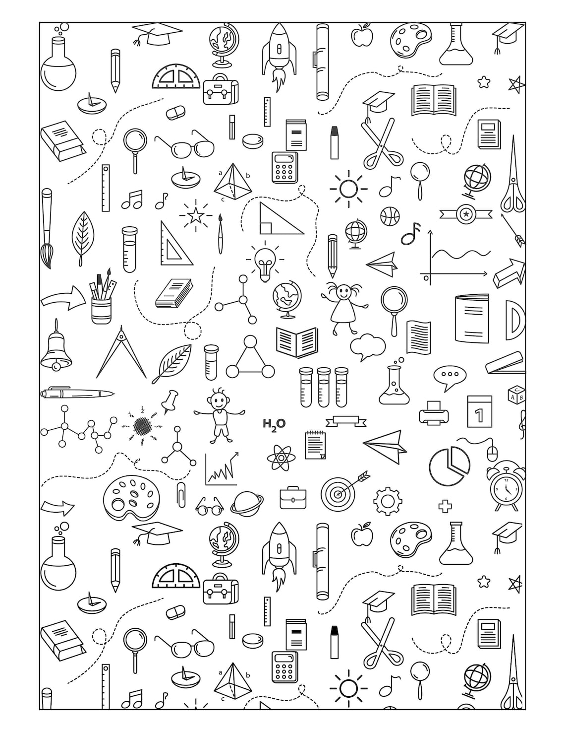 Digital and Printable Childrens Coloring Book - Etsy