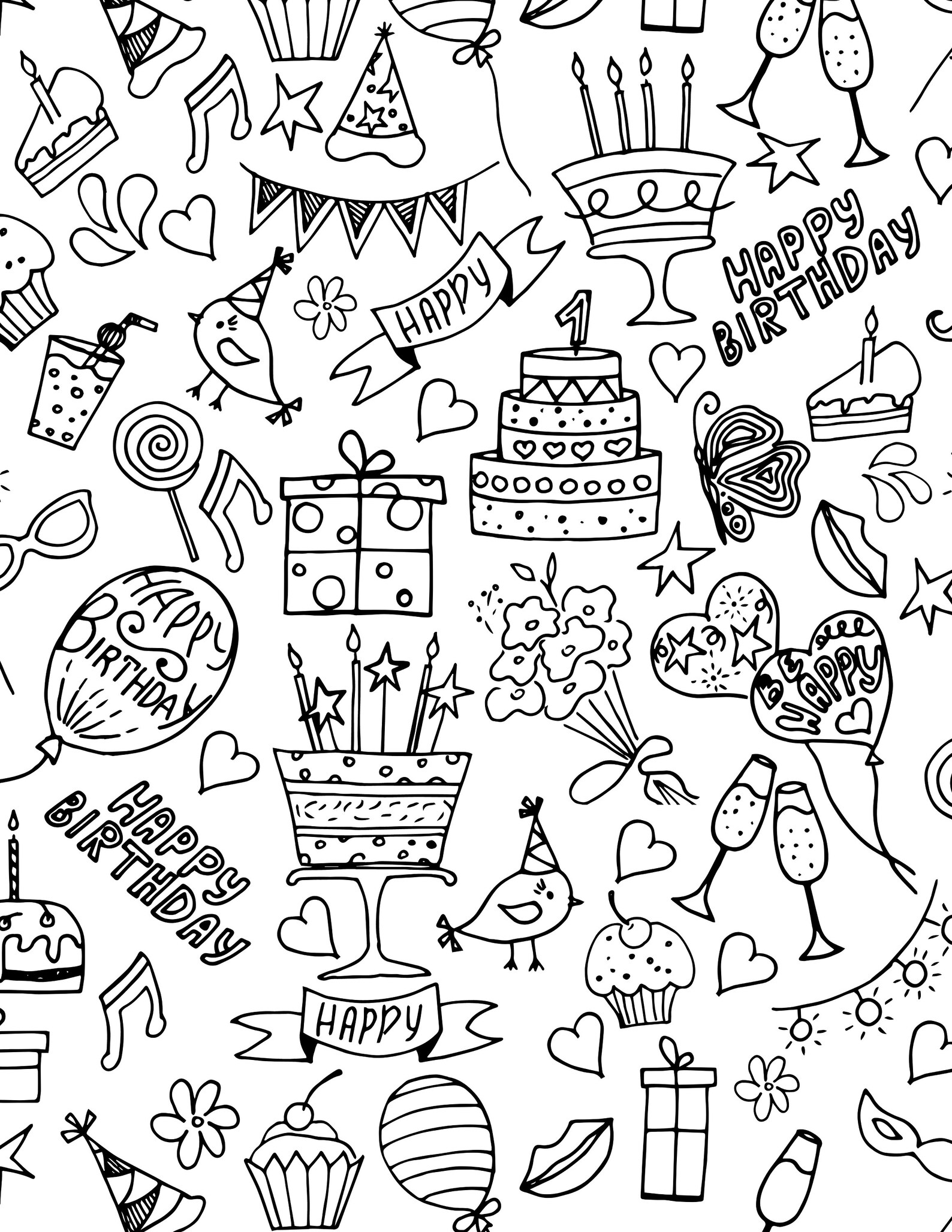 Digital and Printable Childrens Coloring Book - Etsy