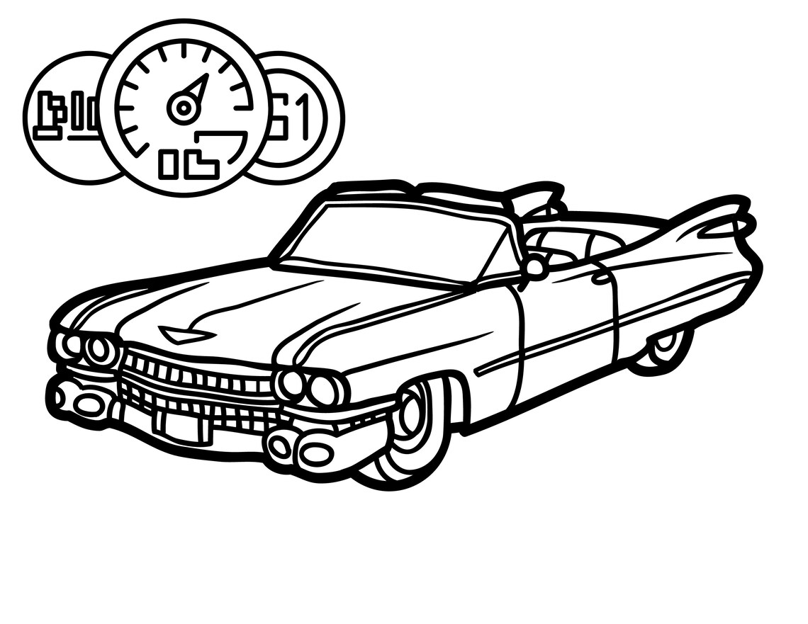 Cool Cars Coloring Pages - Etsy