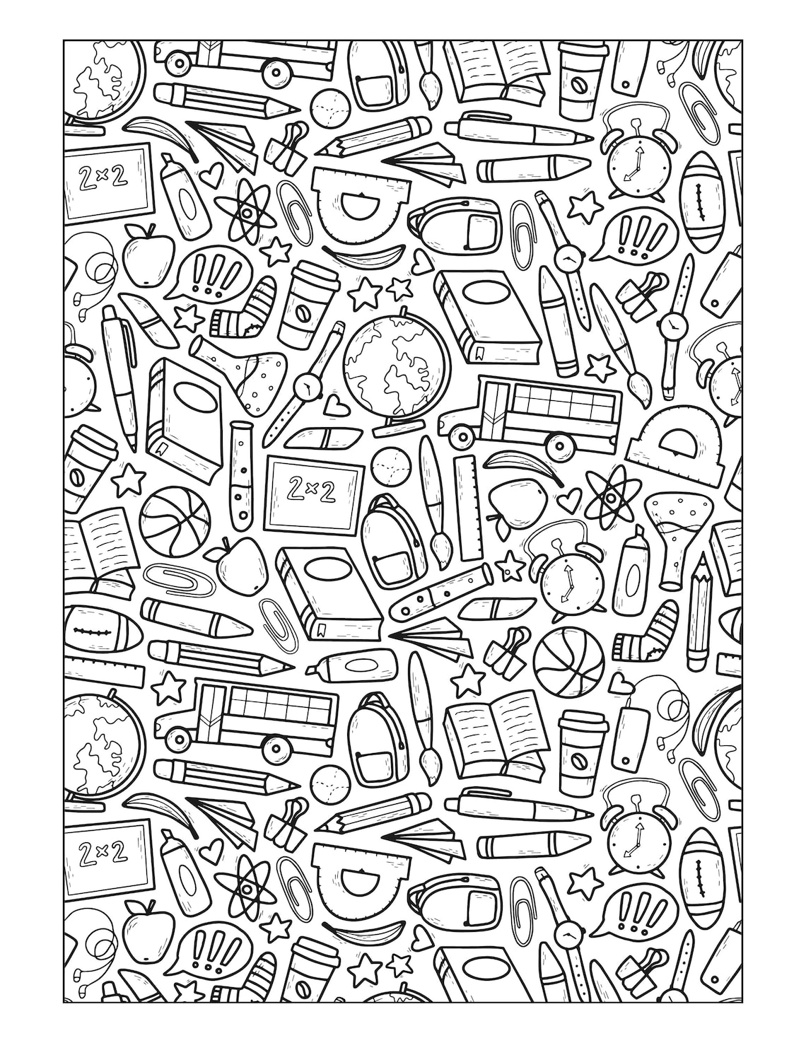 Digital and Printable Childrens Coloring Book - Etsy