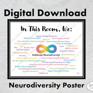 Rainbow Floral Neurodiversity Digital Download - Etsy