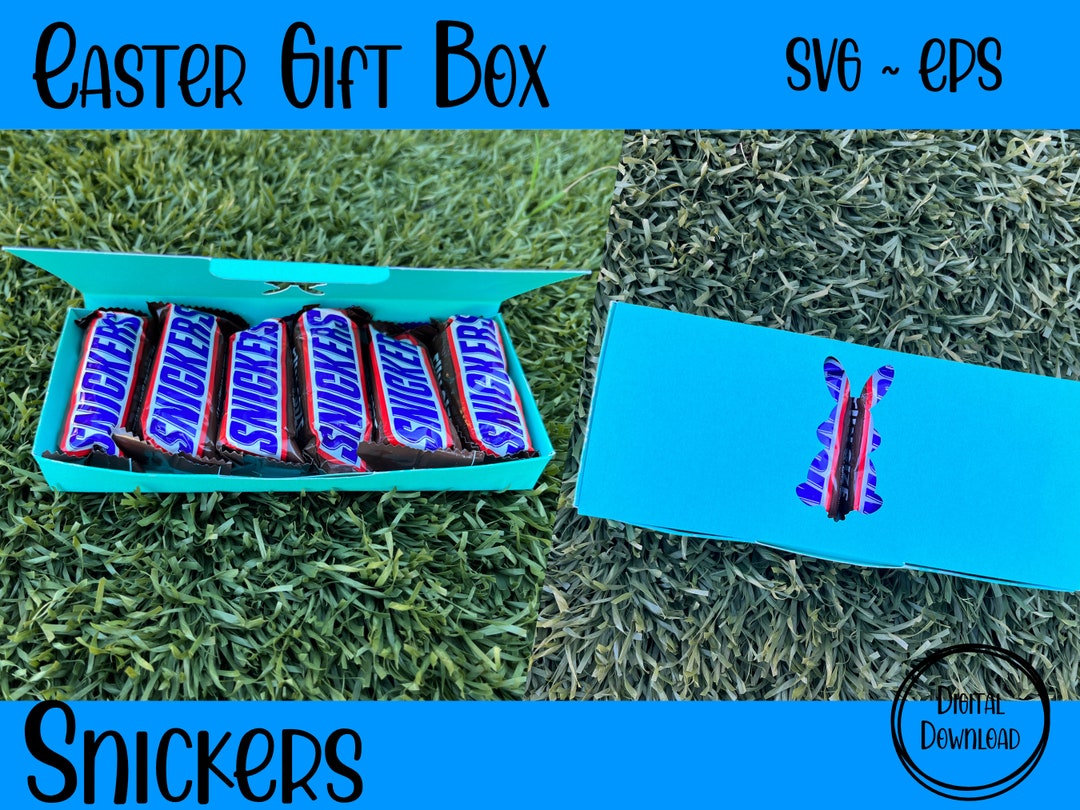 Snickers Easter Box Template, Gift Box for Easter Candy, Candy Box ...