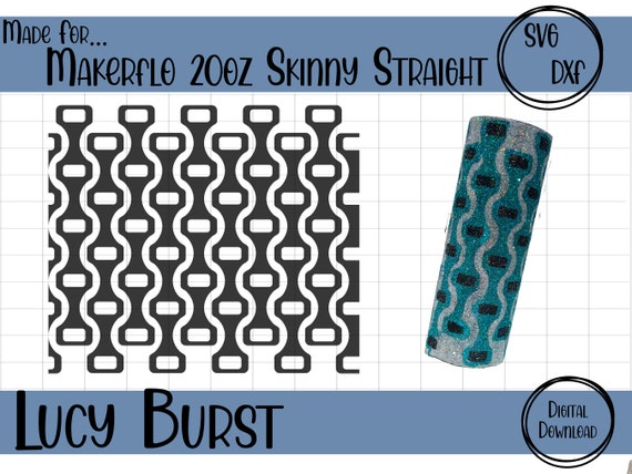 Lucy Burst Template SVG DXF Tumbler Template Tumbler Full | Etsy