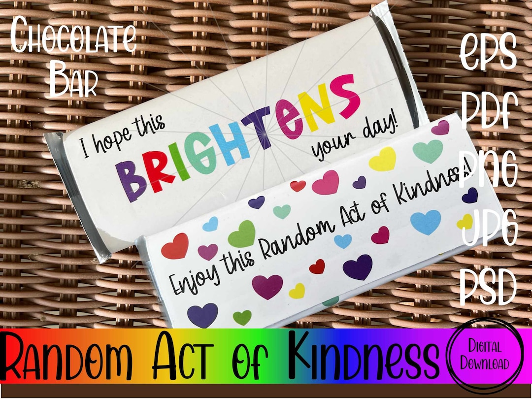 Random Acts of Kindness Gifts Printable, Brighten Your Day Gift ...