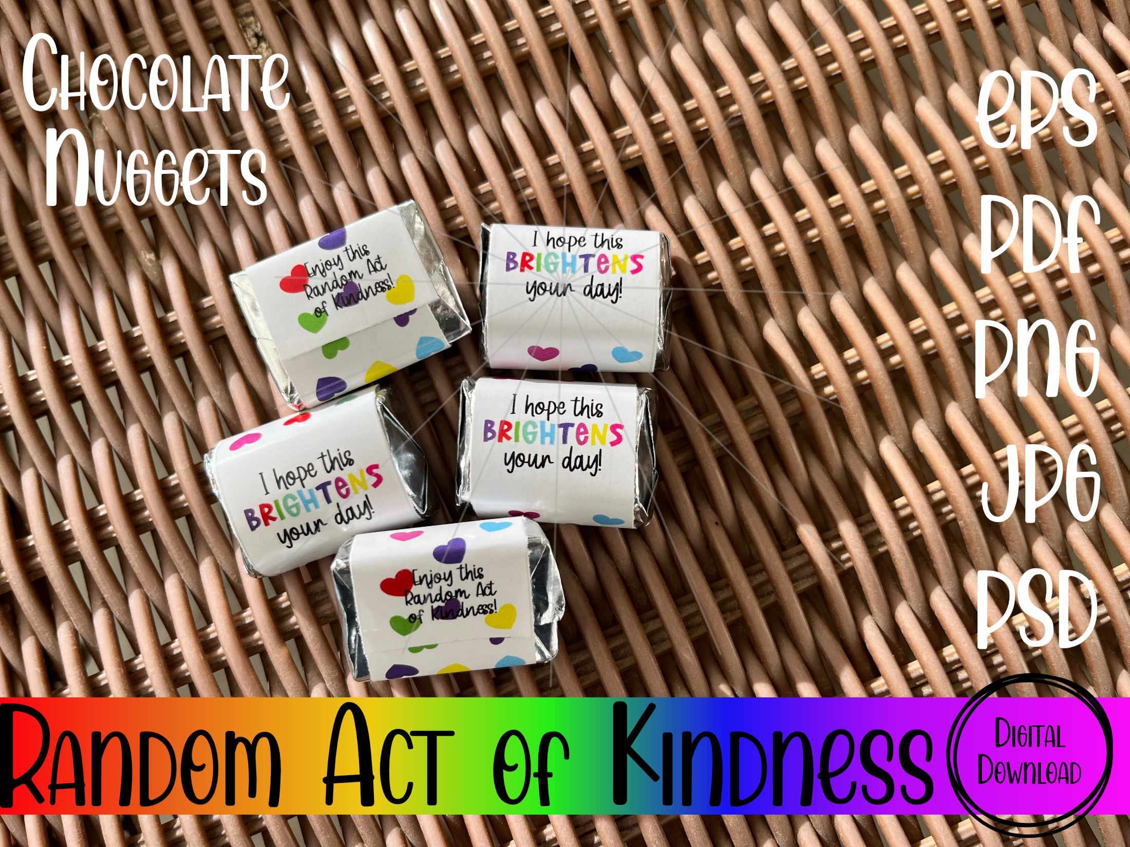Random Acts of Kindness Gifts Printable, Brighten Your Day Gift ...