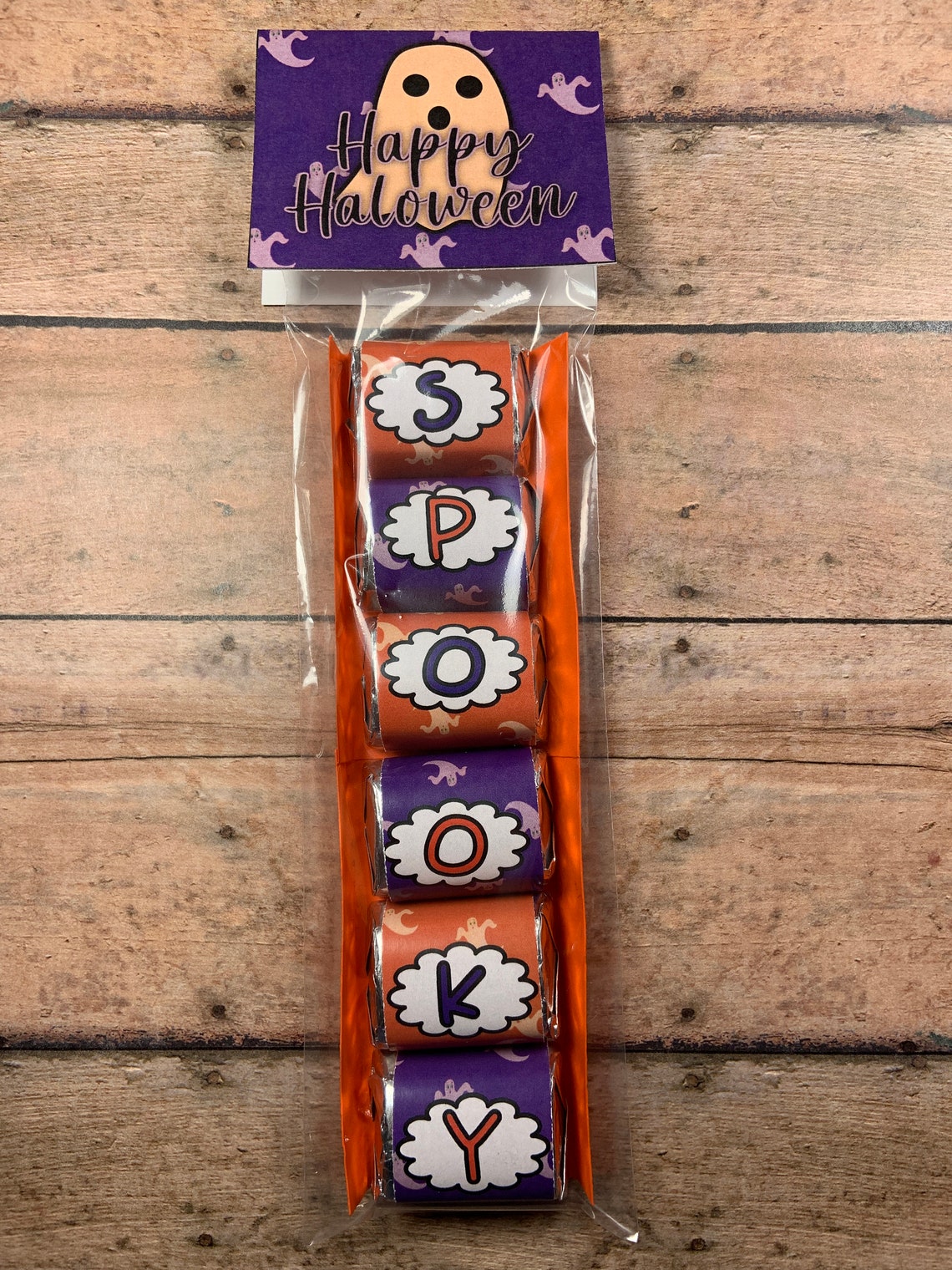 Set, Halloween Chocolate Bar Wrappers, Halloween Candy Wrap, Halloween ...