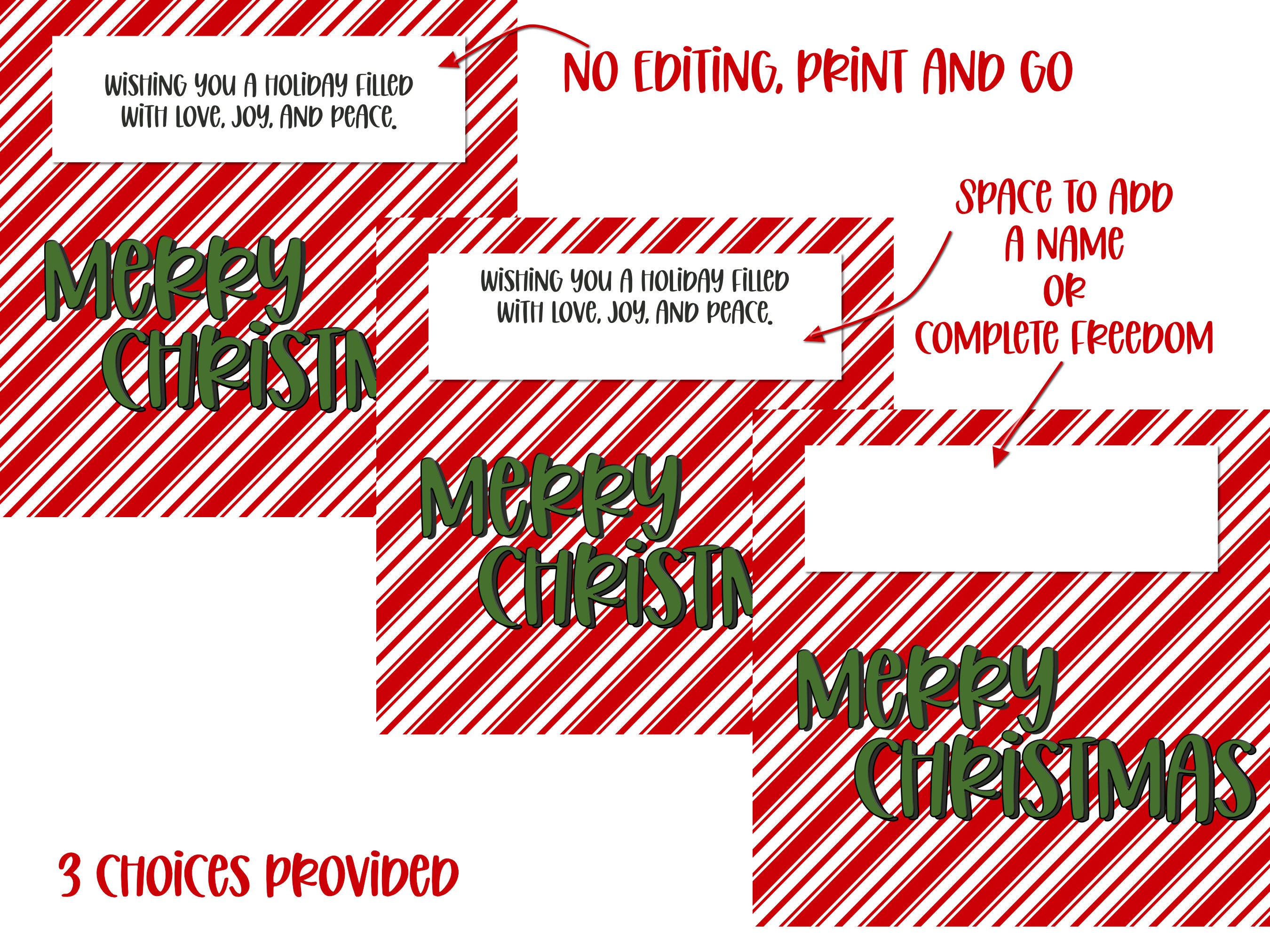 Editable Candy Cane Chocolate Bar Wrapper for Teacher Thank You Gift at ...