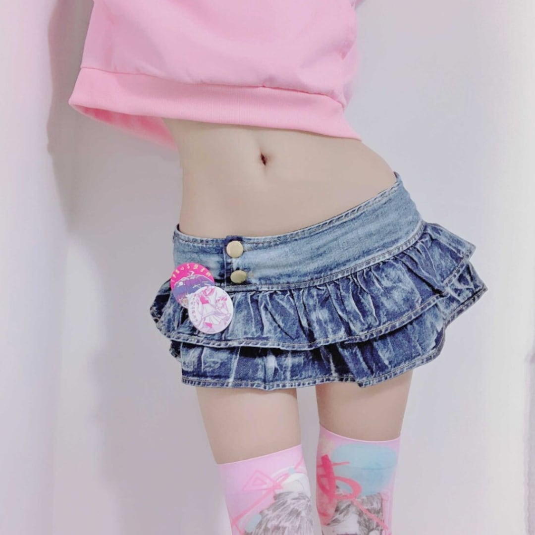 Ultra Mini Micro Skirt With Ruffles Japanese Girl Pleated - Etsy
