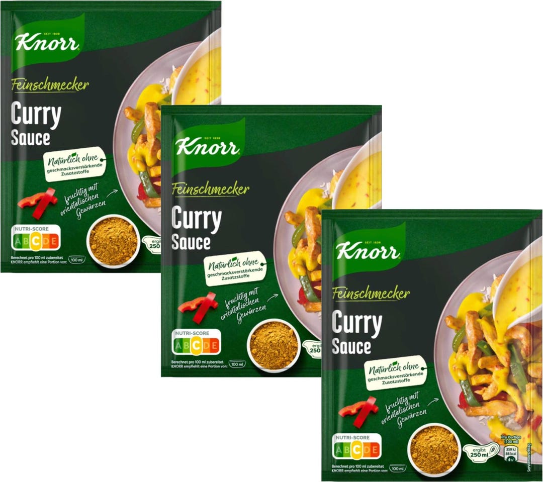 Knorr Instant CURRY Sauce -powdered Mix-3pc./750ml -free Shipping- - Etsy