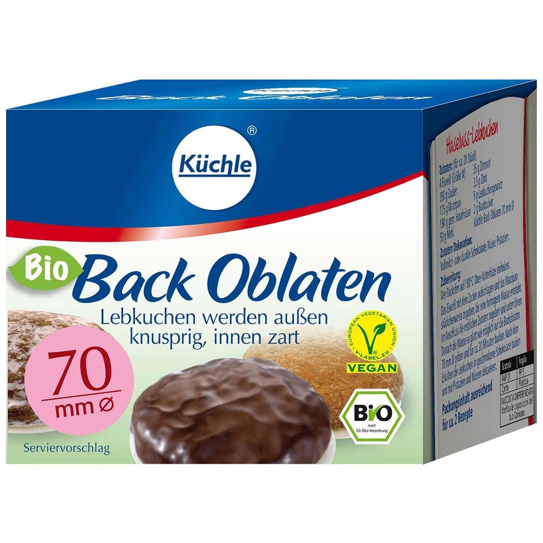 Kuchle Back-oblaten Oblaten Round Wafers for Baking 70mm ORGANIC - Etsy