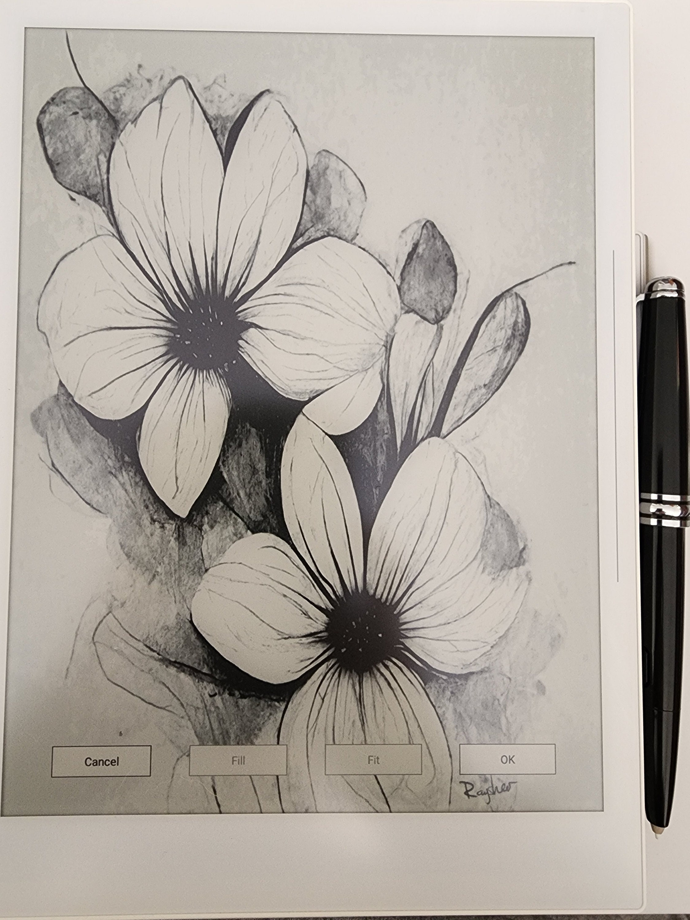 Floral 1 - Supernote Sleep Screen Saver - Etsy