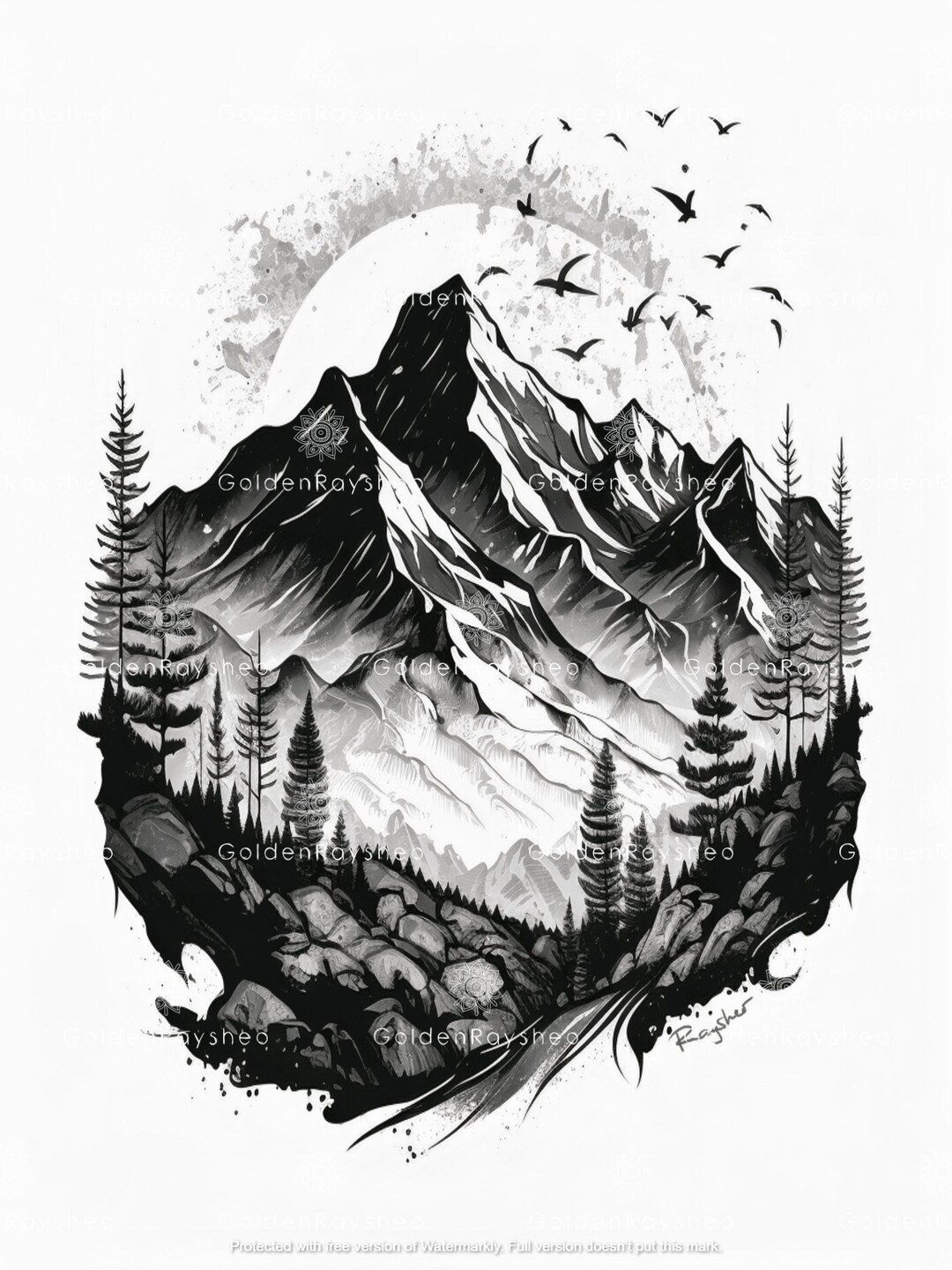 Mountain 2 - Supernote Sleep Screen Saver - Etsy