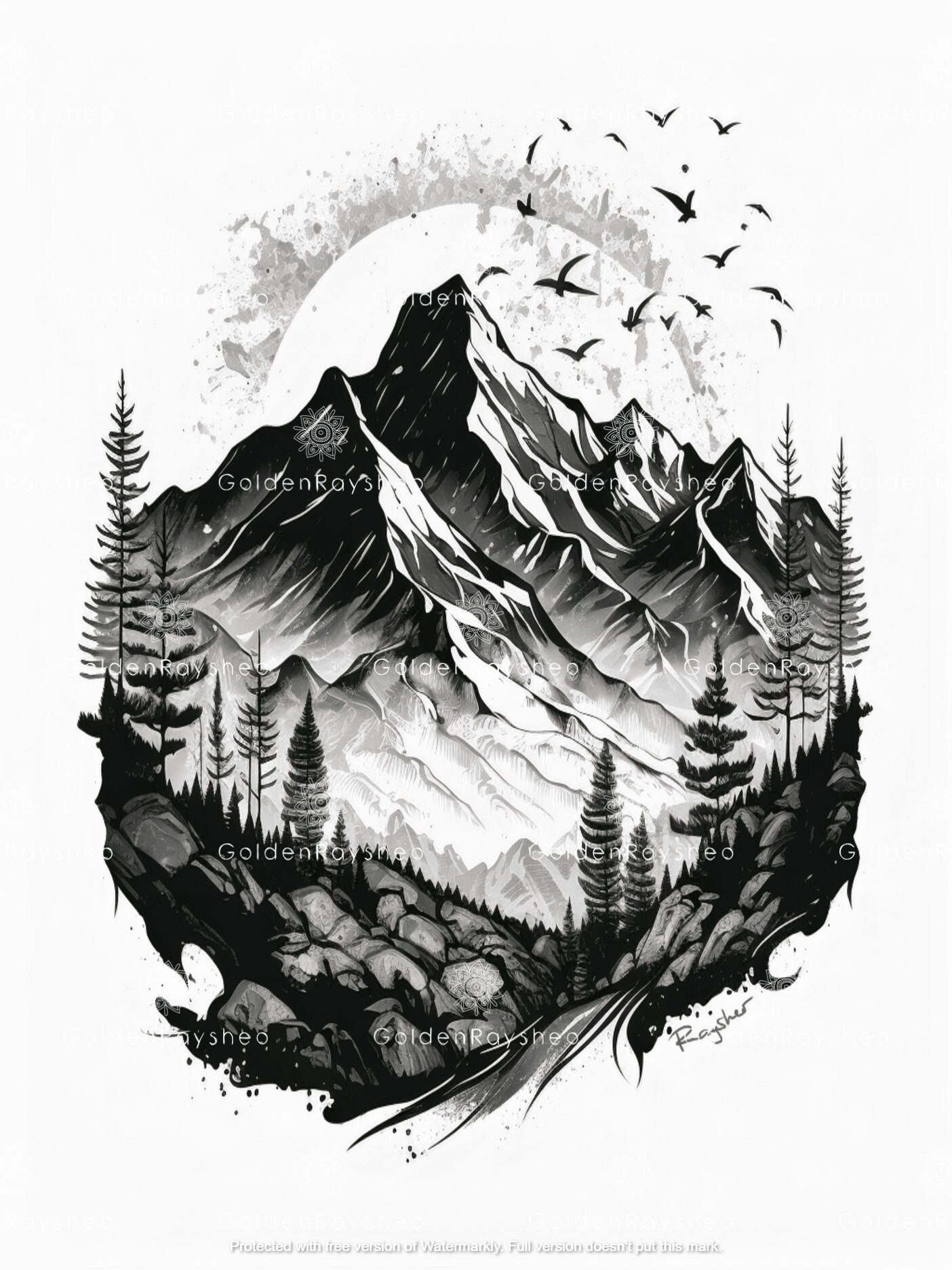 Mountain 2 - Supernote Sleep Screen Saver - Etsy