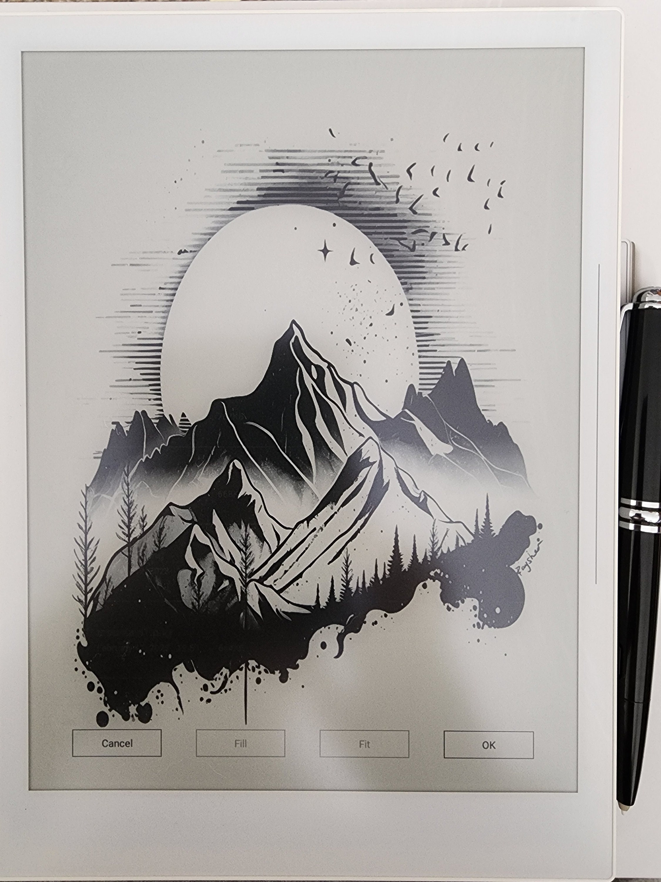 Mountain 1 - Supernote Sleep Screen Saver - Etsy