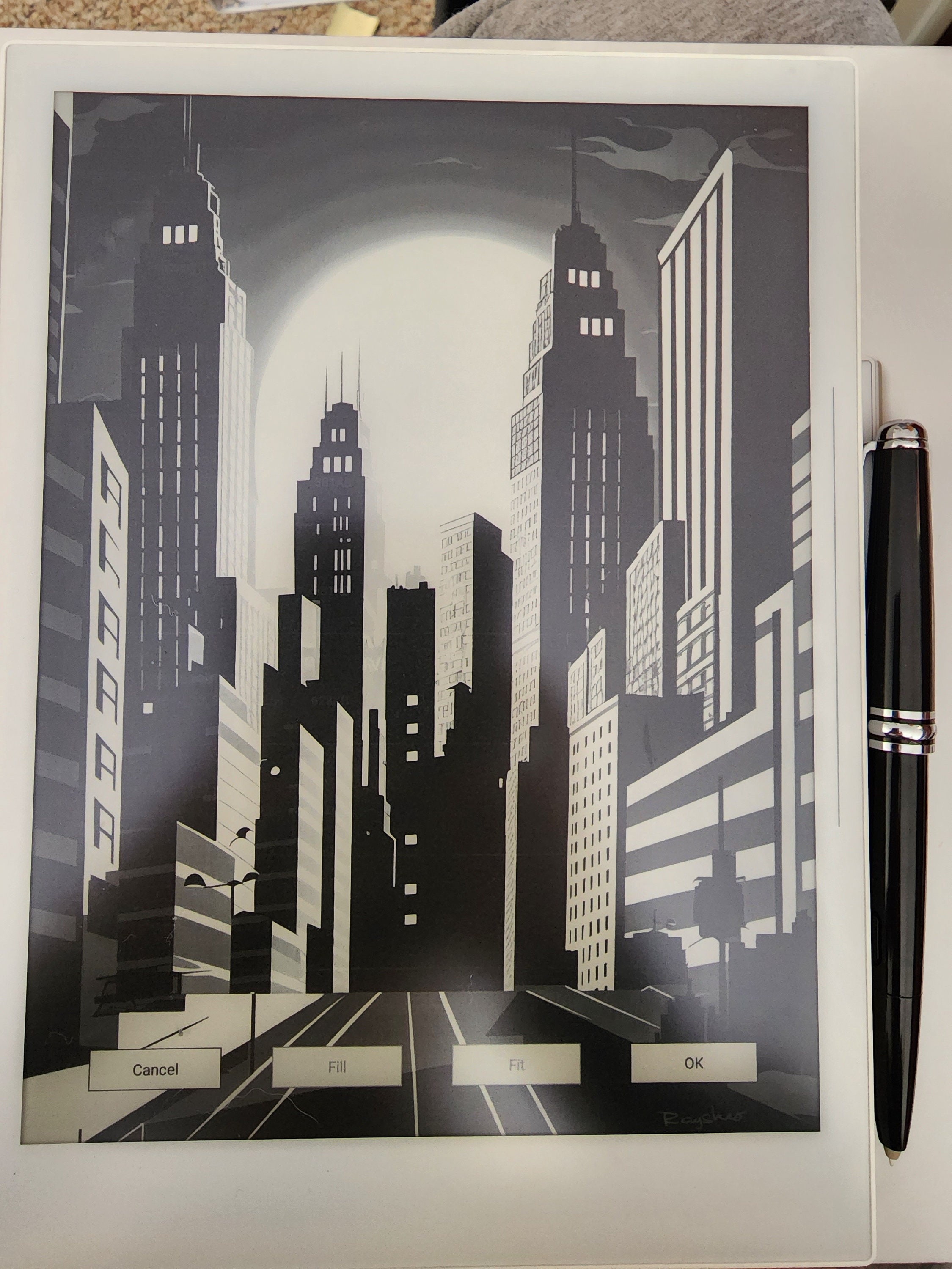 Cityscape 3 Supernote Sleep Screen Saver - Etsy