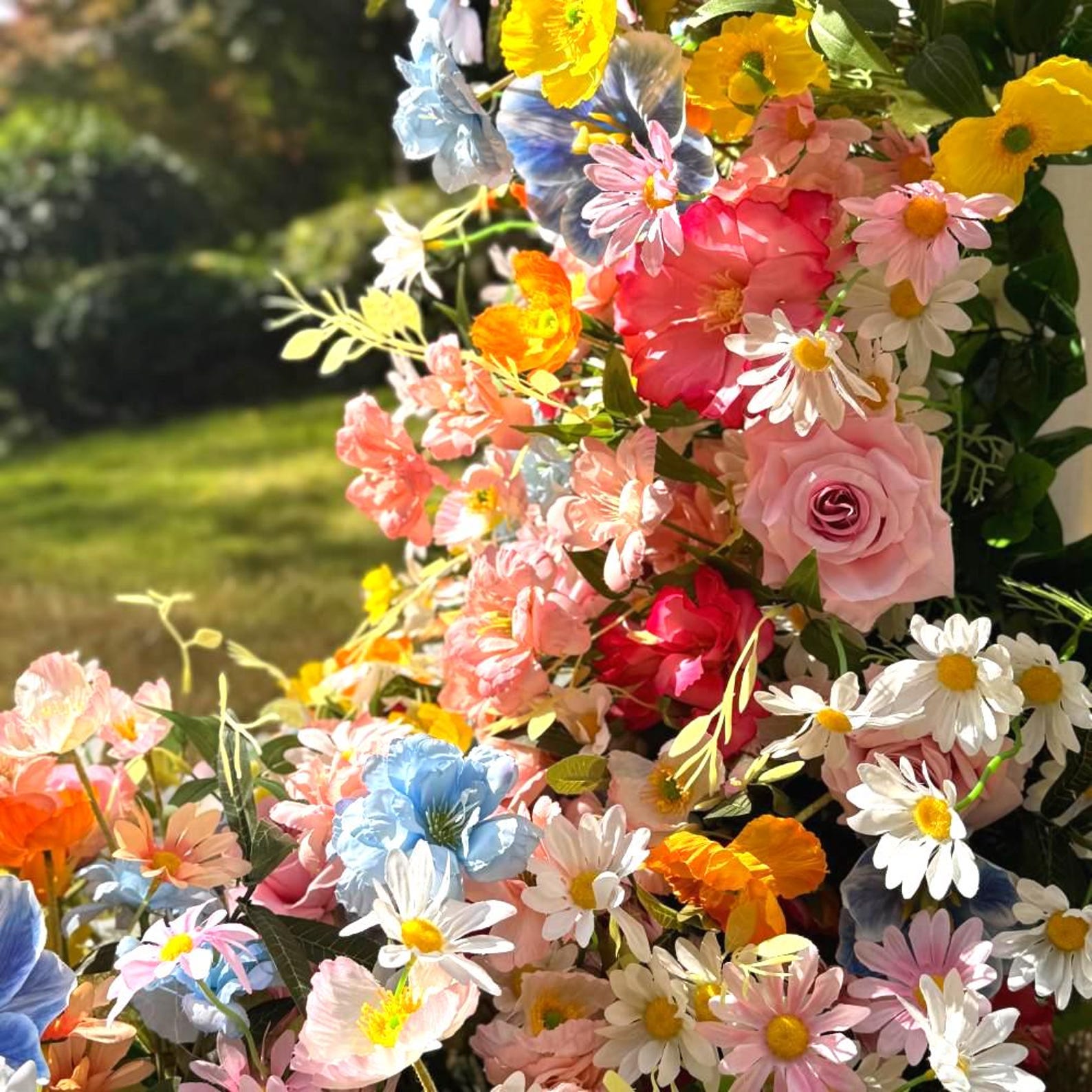 Ships From Usa/wildflower Wedding Flower Runner, Spring Artificial ...