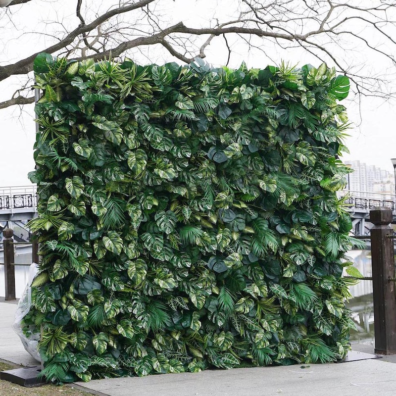 Green Wall Leaves Panels - Etsy
